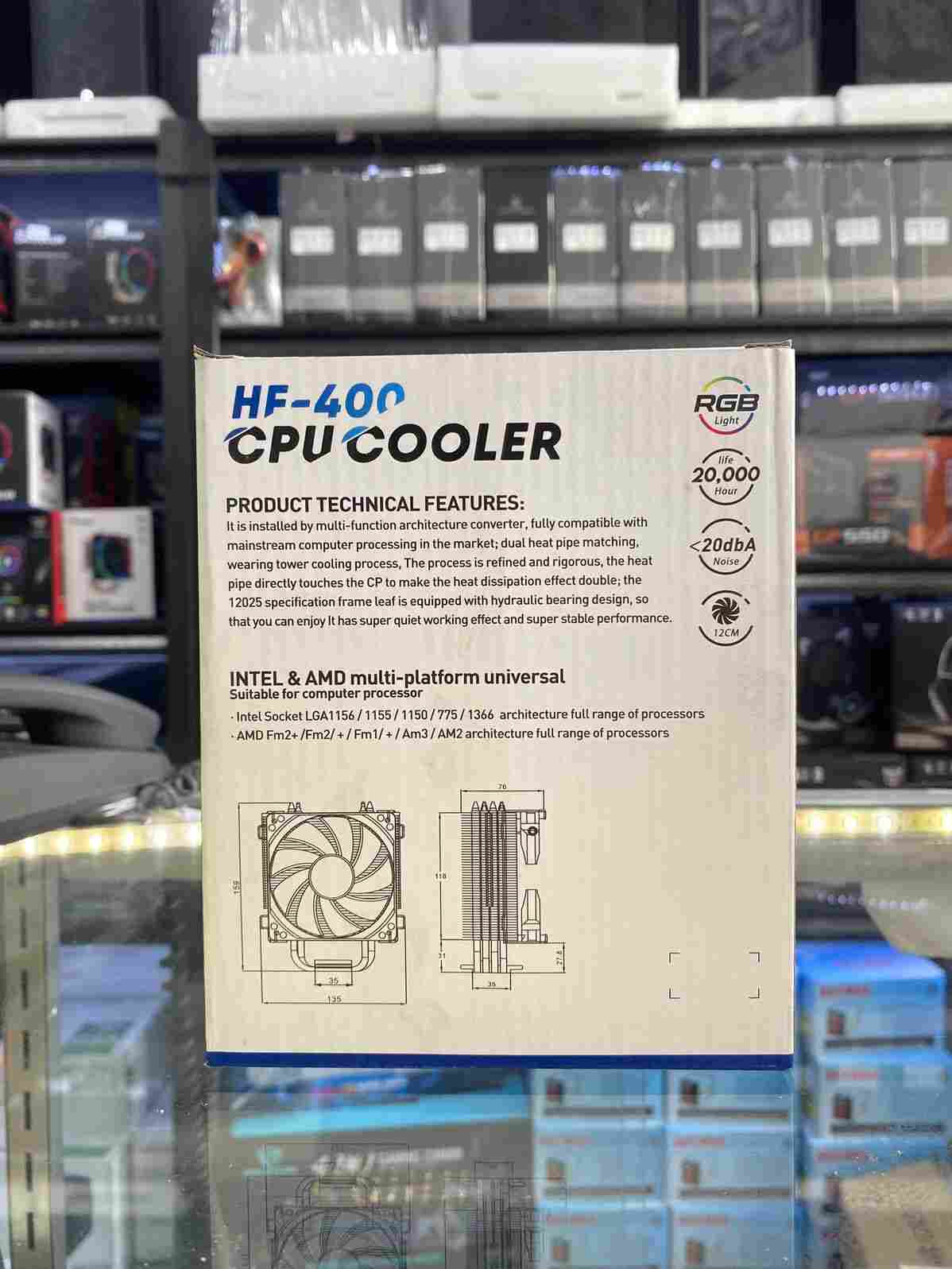 HXHF HF-400/ HF-800 CPU COOLER – PC RETIRO